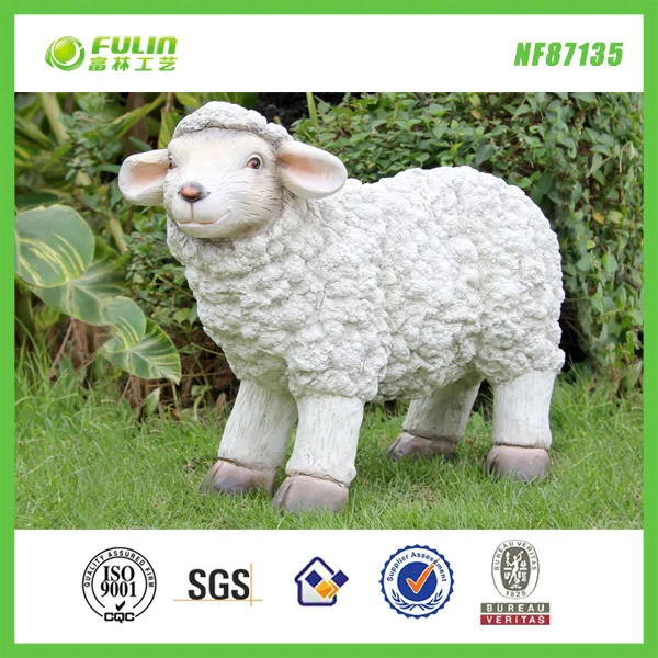 Resin Animal Life Size Sheep Statue For Garden - Buy Resin Animal Life ...