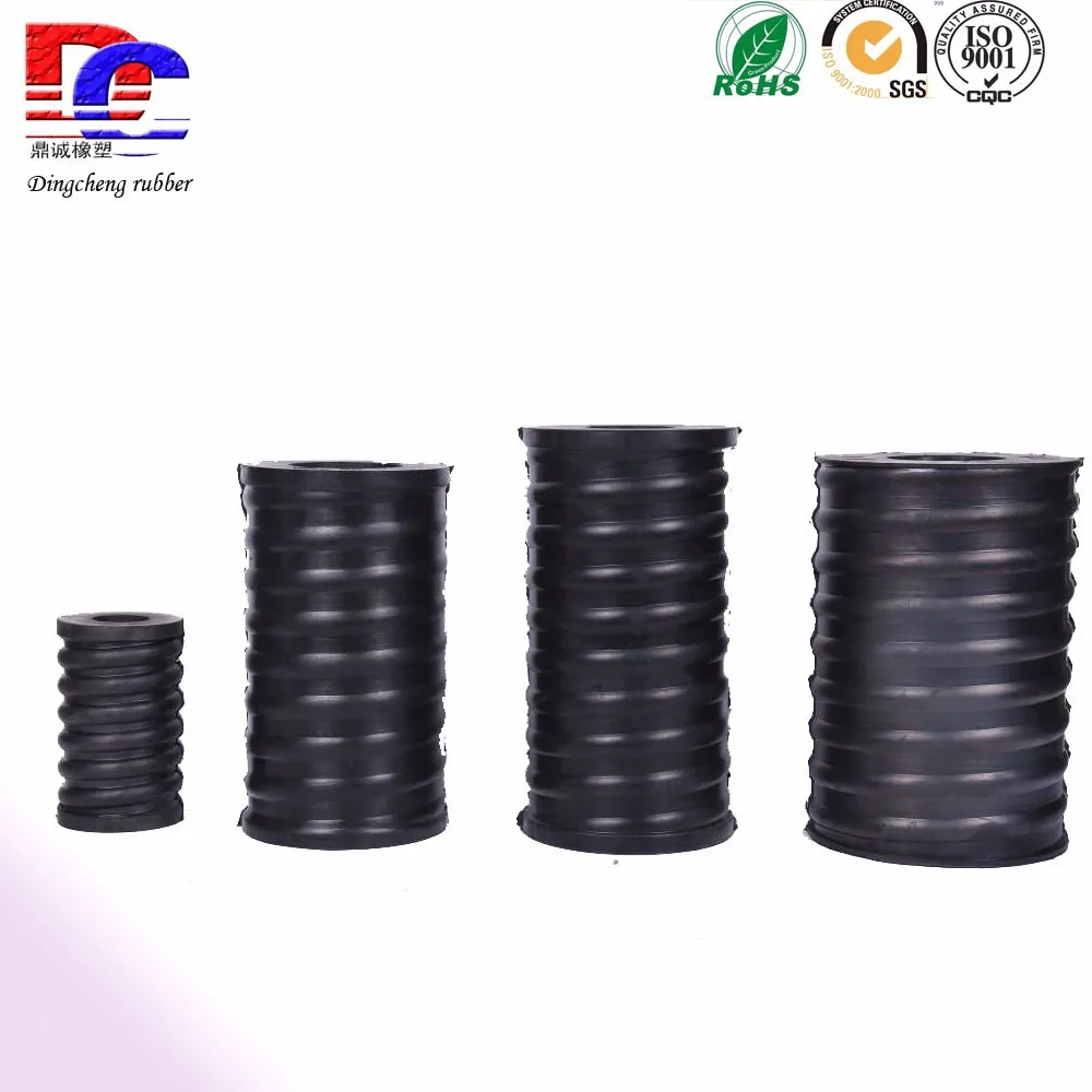 Spiral Vibration Damper - Durable Rubber Compression Spring for Crusher