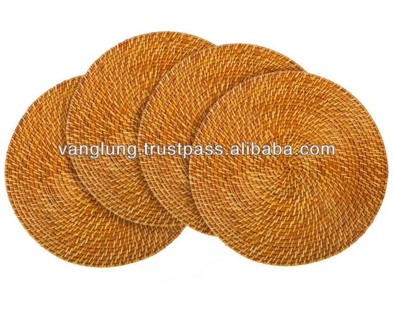 Dia 15inch Round Rattan Placemats - Sustainable & Stylish
