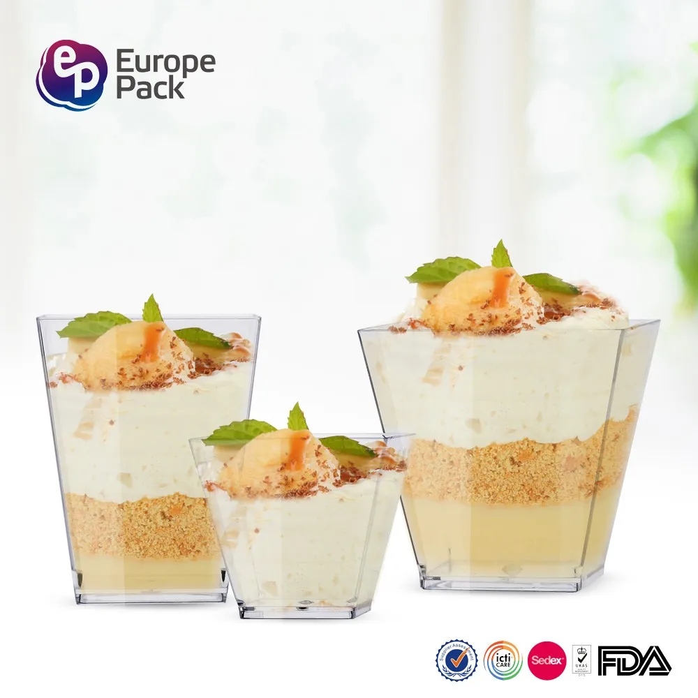 Venta al por mayor envases plastico para postres-Compre online los ...