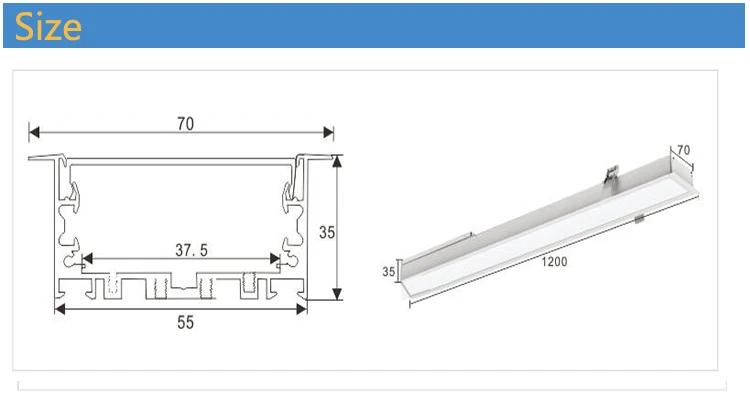 40w 120cm Led Strip Soffit Pendant Linear Light - Buy Led Strip Pendant ...