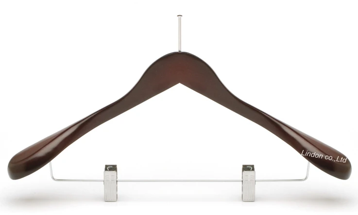 Abrigo y traje de cromo Anti-robo pin hombro ancho de Hotel de madera ...