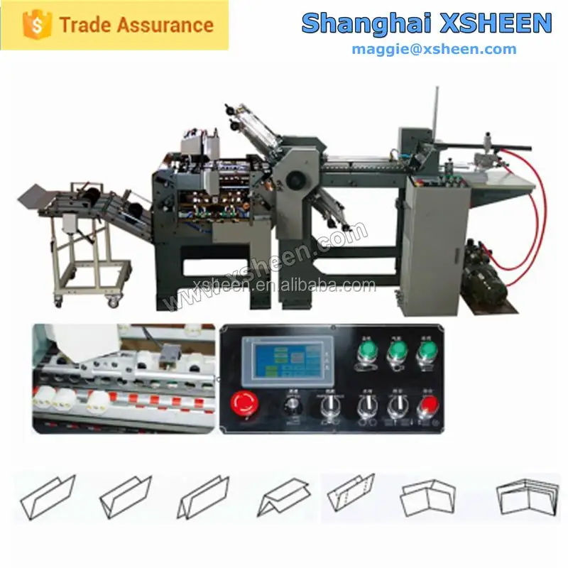 436 Industrial Brochure Folding Machine,Automatic Pamphlet And ...