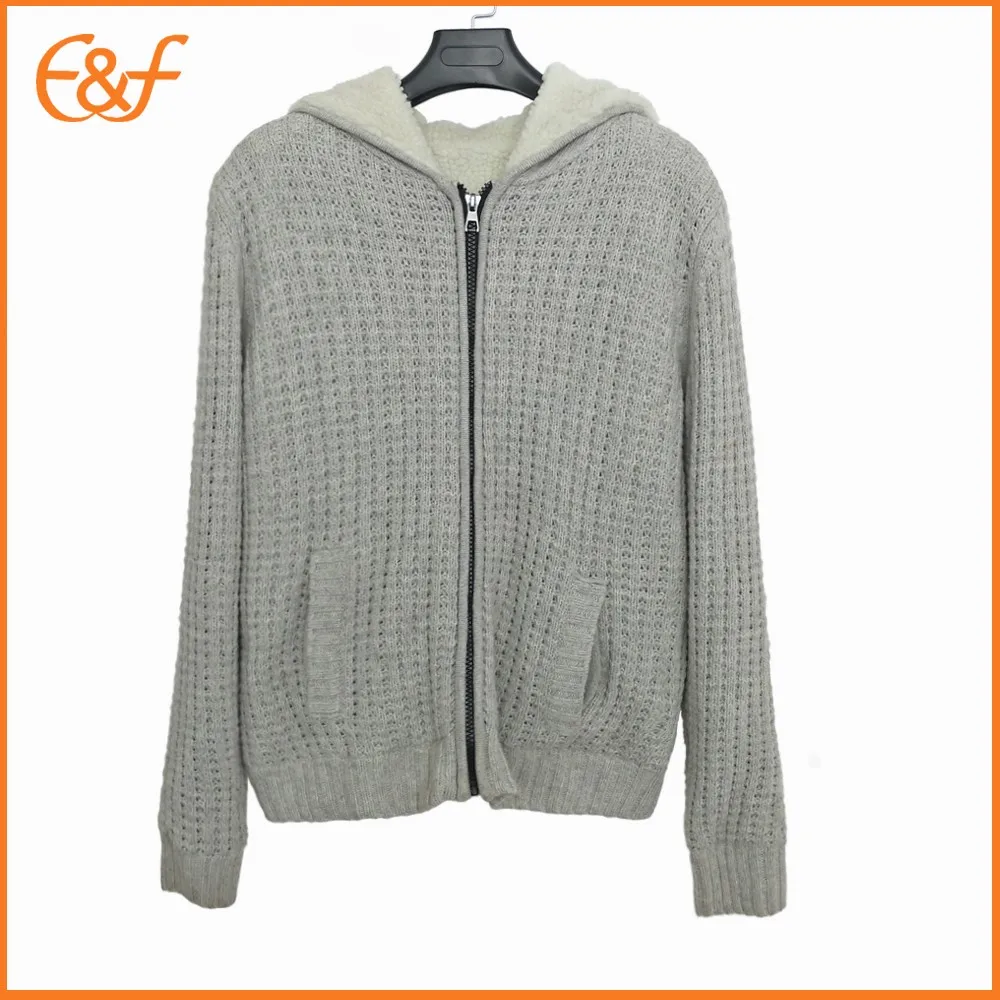 Wool Knitted Cap Sweater Jacket Men Used For Winter - Buy Cap Sweater ...