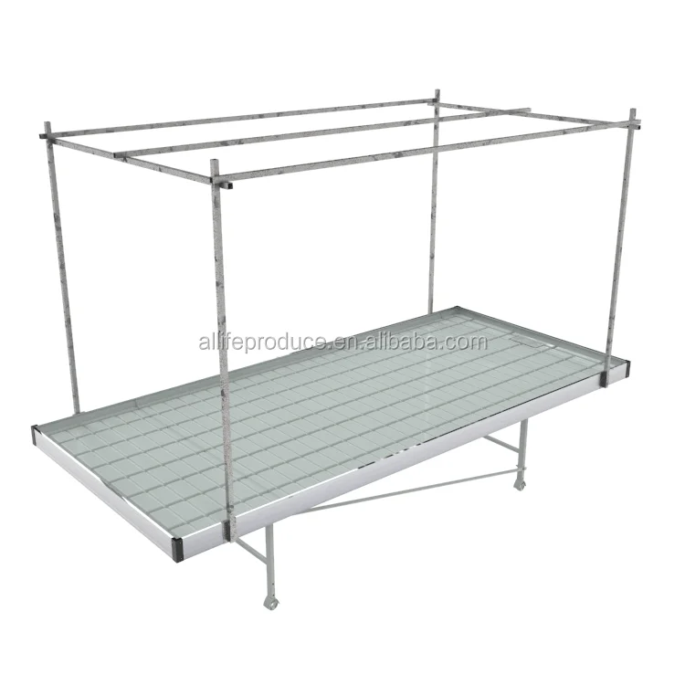 Nursery Growing Tables 4x8 Grow Trays Flood Drain Rolling Bench Ebb And ...