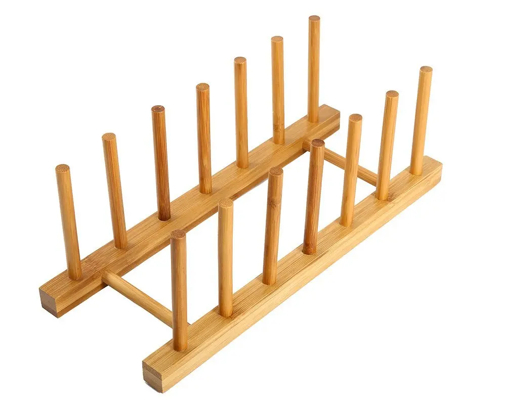 Over the Sink Dish Drying Bamboo Rack - Sustainable & Stylish