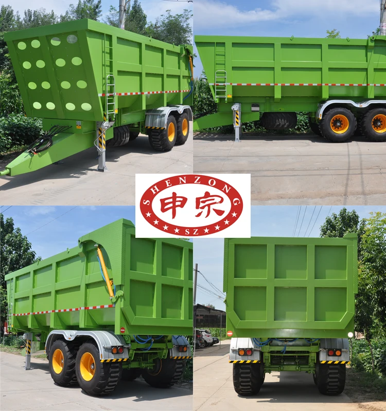 Farm Tractor Trailer Use 4ton Sugar Cane Tipping Trailers - Buy Sugar ...