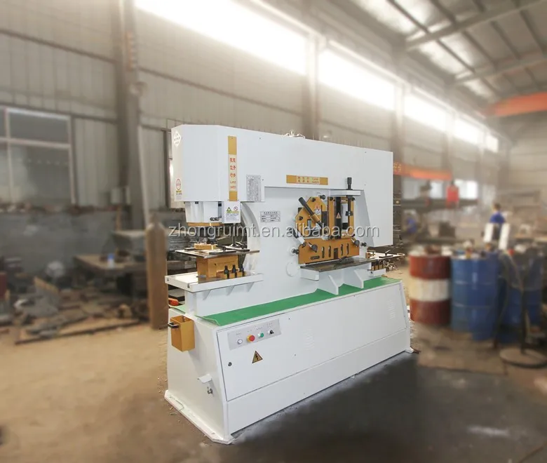 Q35y-40-200t Hydraulic Iron Worker Combine Punching Shearing Machine ...