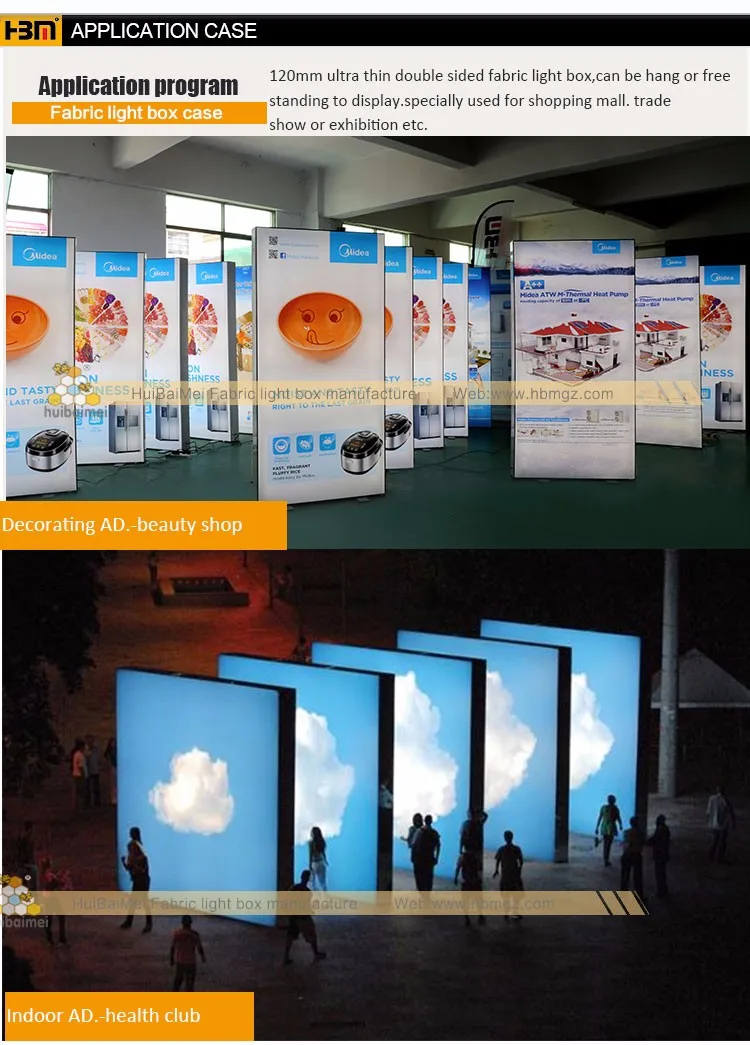 Wall Mount Illuminated Backlit Sign Aluminum Frame Led Light Box for ...