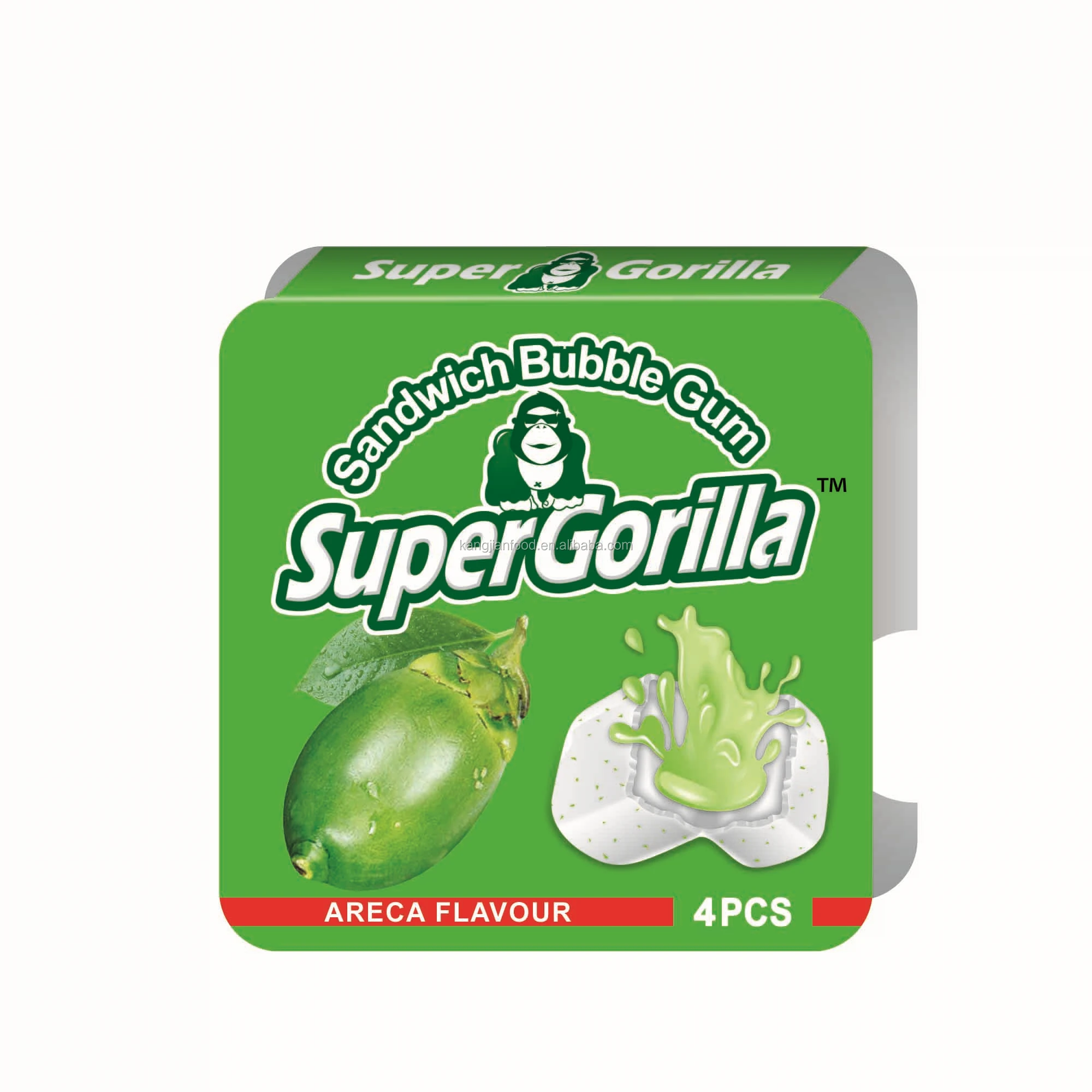 SUPERGORILLA JAM FILLING BUBBLE GUM CENTER FILLED BUBBLE GUM, View ...