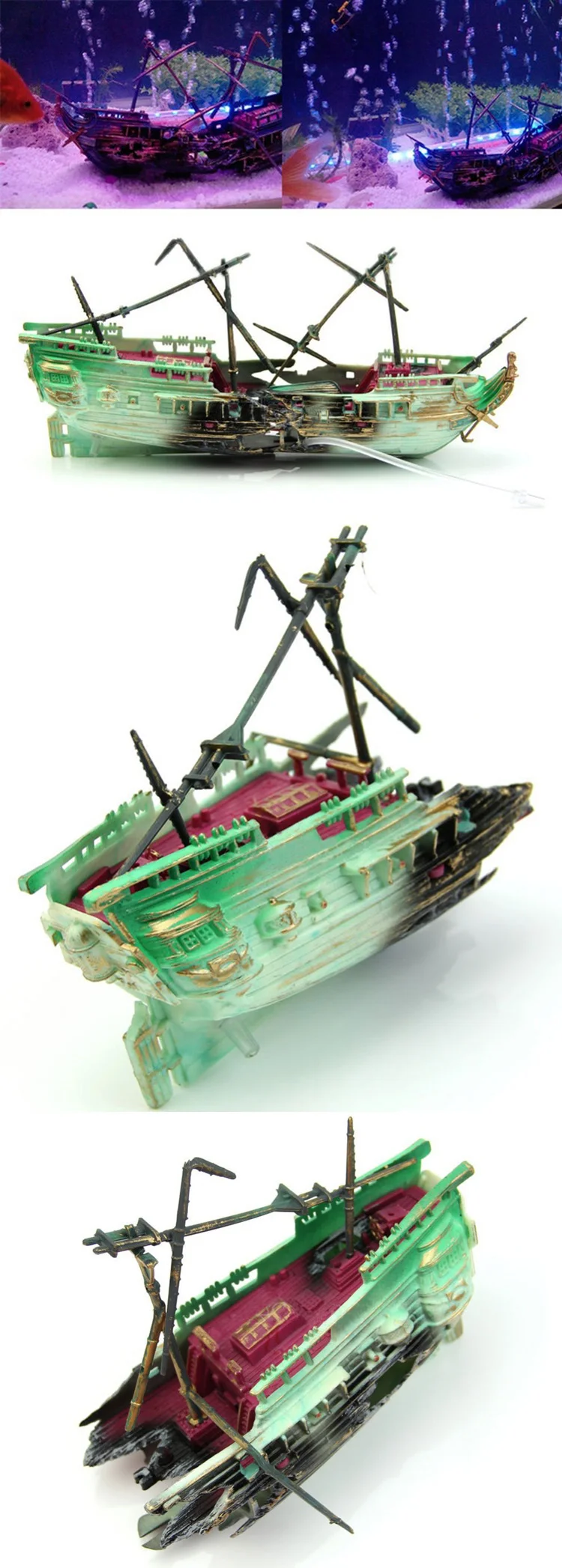 Drunk Skeleton Fish Tank Ornament - Eco-Friendly Decoration