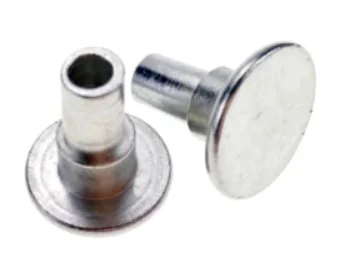 Galvanized Flat Head Shoulder Semi-tubular Rivets Metal Steel Fastener ...