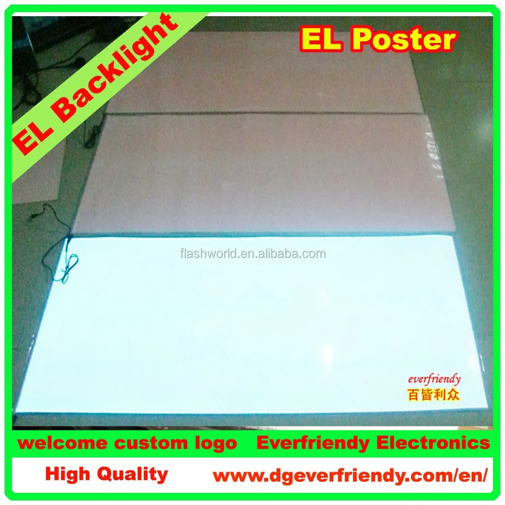 El Backlight Panel Backlit Sheet Whole Brightness Advertising Blank ...