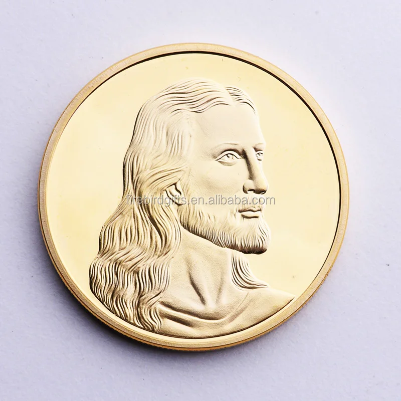 Custom Gold Silver Metal Christmas Historic Last Supper Jesus Coin