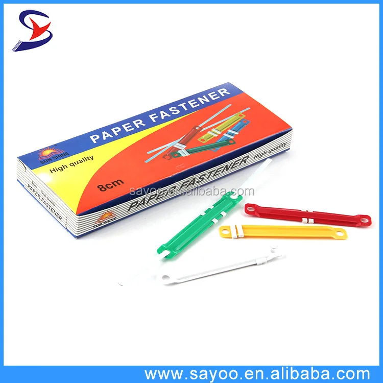 Office Stationery Plastic Paper Fastener - Buy Plastic Paper Fastener ...