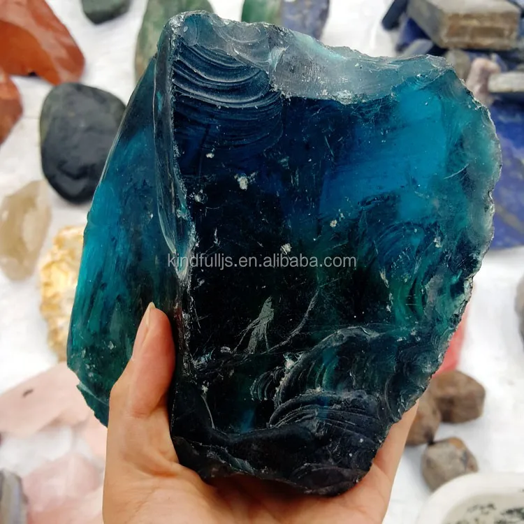 Natural Glass Rough Stones Transparent Crystal Stones - Buy Natural ...
