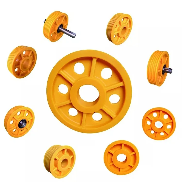 Customized Cast Iron with Bearing Pulley Sheave Elevator Deflector ...