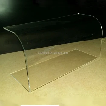 Curved Sneeze Guard Screen Clear Acrylic Perspex Food Cake Display ...