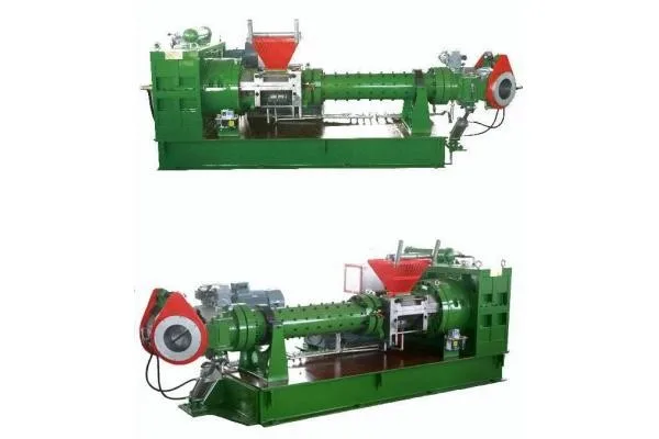 Pin-barrel Cold Feed Rubber Extruder / Rubber Extruder Machine / Twin ...