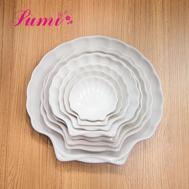 Best Selling White Shell Shape Plate - Modern Dinnerware