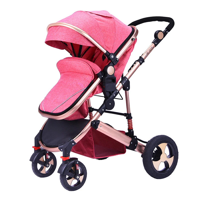 High Baby Stroller With 3 Piece Set For Sitting Lying And For Carry On ...