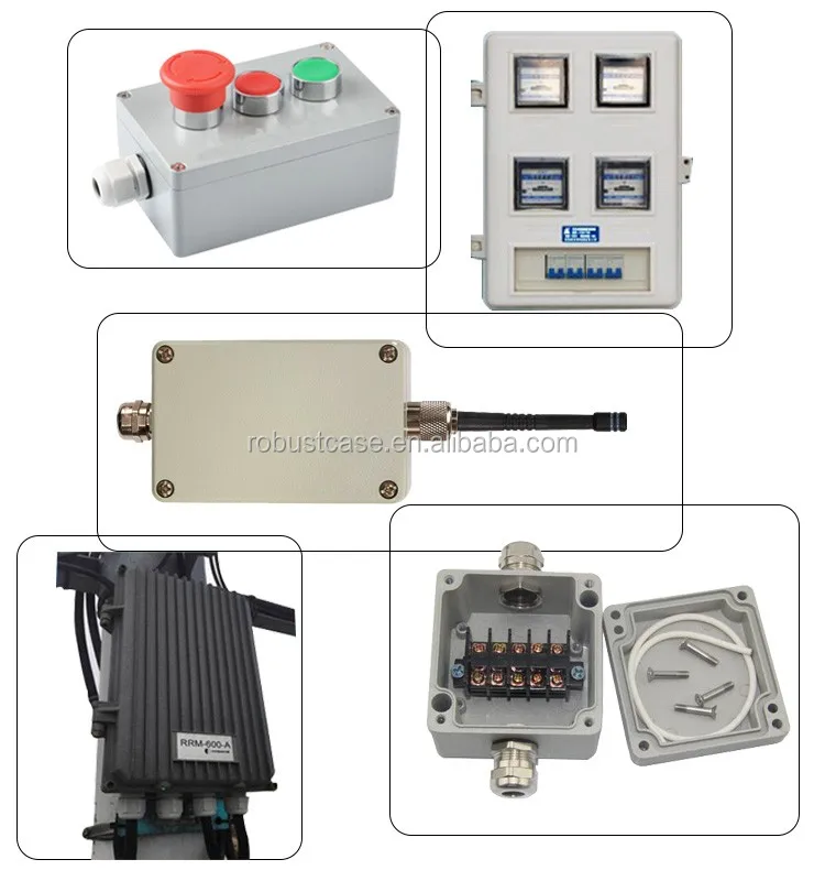 Waterproof Ip67 Aluminum Enclosure Box Outdoor Electrical Panel Box 160 ...