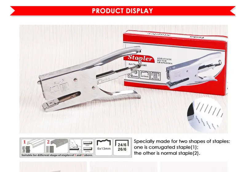 Promotion Hand Plier Metal Stapler - Reliable & Versatile