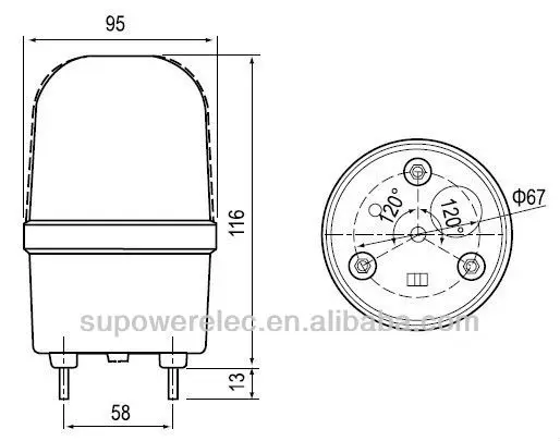 Supower LTE-1101 LED Warning Lights - Reliable & Versatile