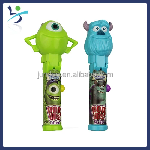 Candy Toy Lollipop Monsters Figure Candy Dispenser Push Pop - Buy Candy ...