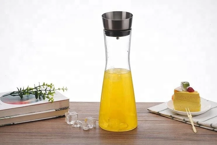 1L Glass Water Carafe with Lid - Perfect for Every Home