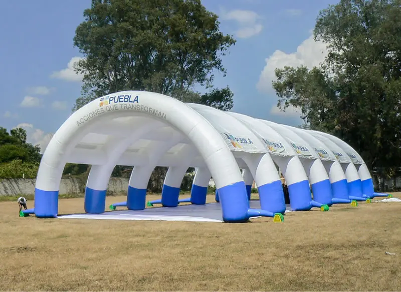 Commercial Design Outdoor Giant Inflatable Air White Entrance Tunnel ...