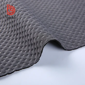Black Polyester Embossed Neoprene Scuba Diving Knit Fabric Waterproof ...