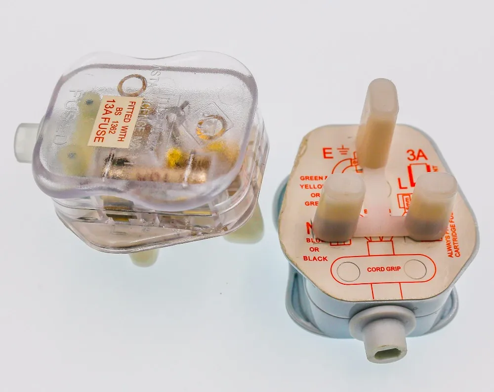 3pin 13a Fused Uk Plug Uk 3 Pin Plug Bs 1363 /uk And Euro Adapter Plug ...