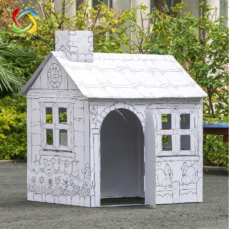 Professional Manufacturer Colorful Printing Custom Cardboard House for ...
