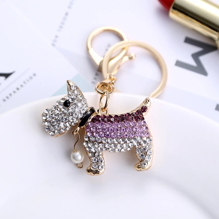 Yongze Cute Diy Crystals Rhinestone Animal Keyring Holder Handbag ...