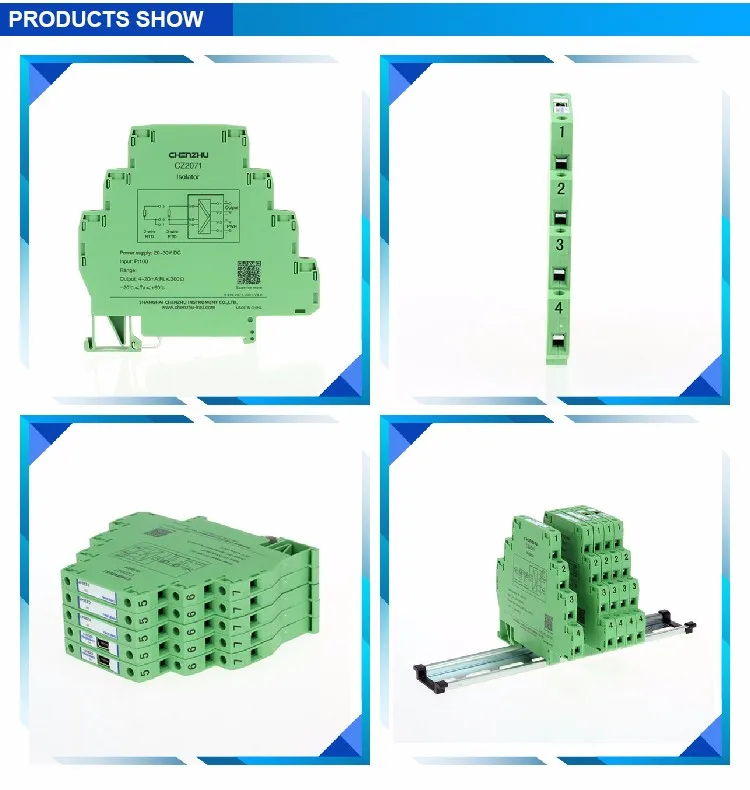Cz2071 Pt100 Temperature Transmitter Rtd Input Signal Isolator 1 Input 1 Output (1 Channel ...
