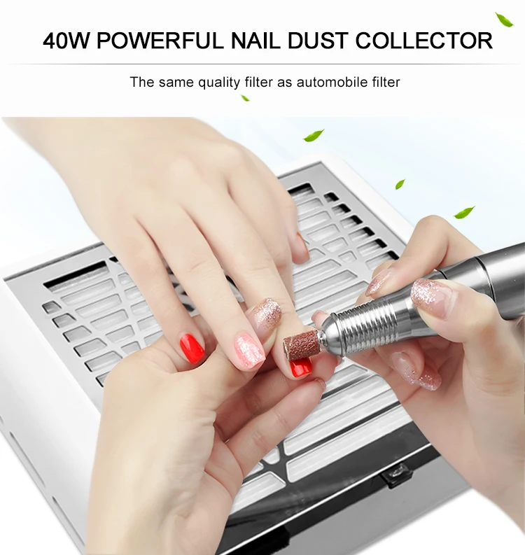 4500RPM Powerful Electric Nail Dust Extractor for Manicure Cleaner ...