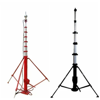 10 Meter Antenna Tripod Aluminum Portable Telescoping Tower Mast Kit ...