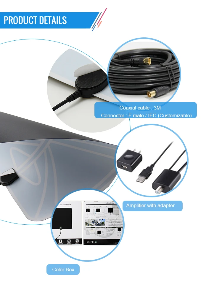 Latest Arrival Mini Black 69 Channels Hd Tv Indoor Satellite Dish ...