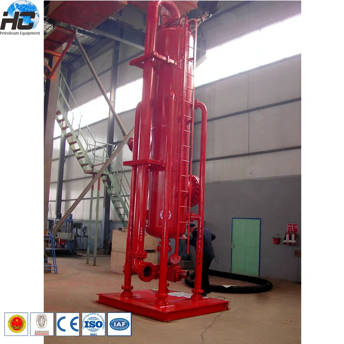 Choke Manifold Downstream Mud Gas Separator - MGS Poor Boy Gasser