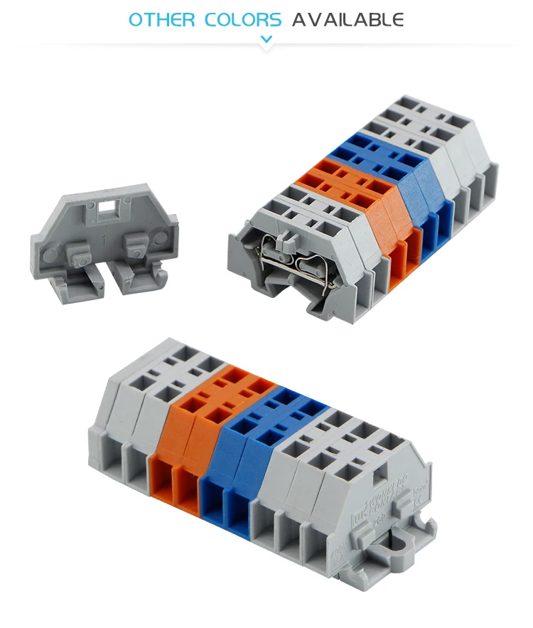 Terminal Blocks 260-301 Mini Rail Mount Spring Spring-cage Connection ...