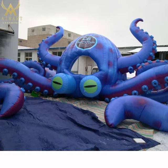 Customizable Giant Inflatable Octopus Cartoon For Exhibition Display ...