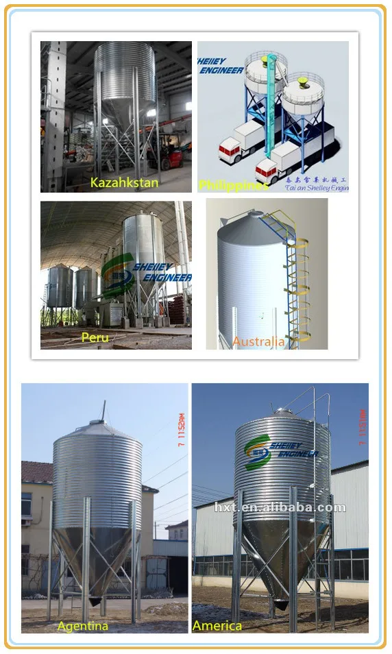 Storage Silos Bin For Animal Feed Mill - Buy Silos For Feed Mill ...