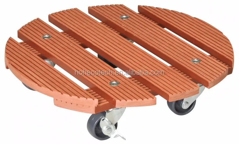Outdoor Caddy Indoor Dolly Wpc Made 12" Round Roller - Buy Plant Dolly ...