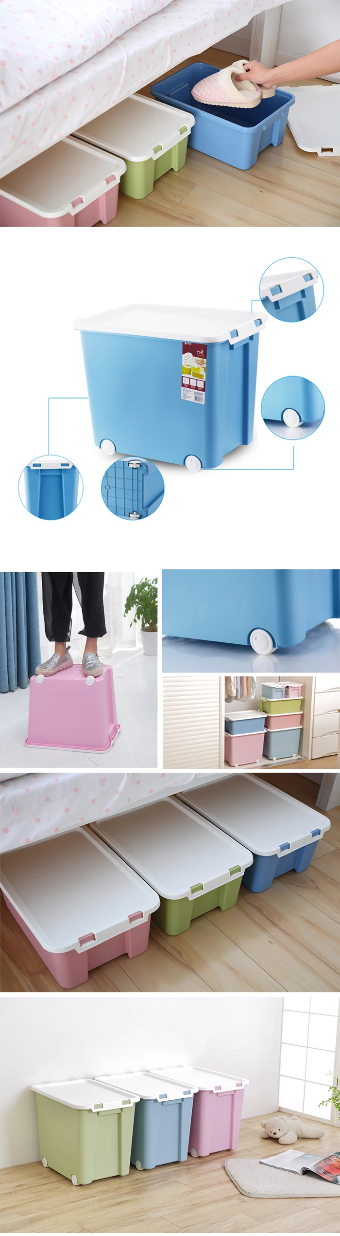 Emc 3815 Plastic Storage Box,6l,15l,25 L Adjustable Plastic Storage ...