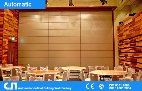 Automated Vertical Folding Partition Walls for Auditoriums