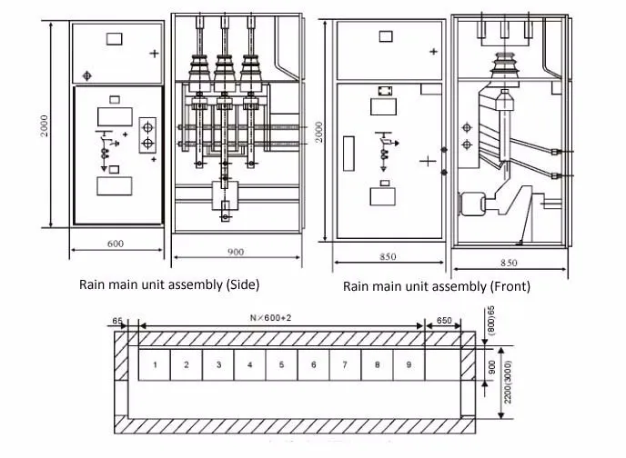 Fm6-11kv Air Insulated Ring Main Units - Buy Ring Main Unit,11kv Ring ...