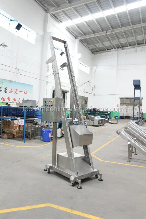 Inclined Stainless Steel Single Bucket Conveyor - Focus Machinery