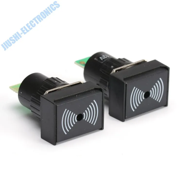 Kelly LA16J-M Rectangle Buzzer - 16mm Alarm Sound Black Board