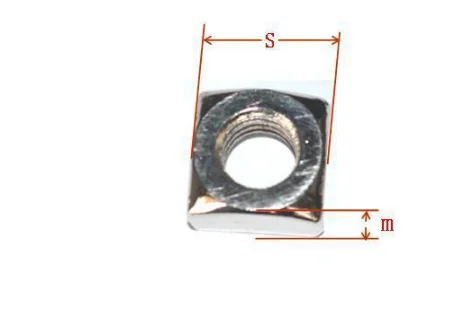M4 Stainless Steel Square Nut/square Threaded Rod And Nut - Buy Square ...